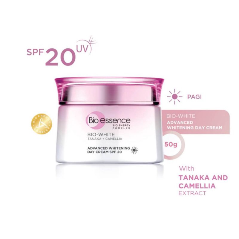 Jual BIO ESSENCE BIO WHITE ADVANCED WHITENING DAY CREAM 50 gr | Shopee ...