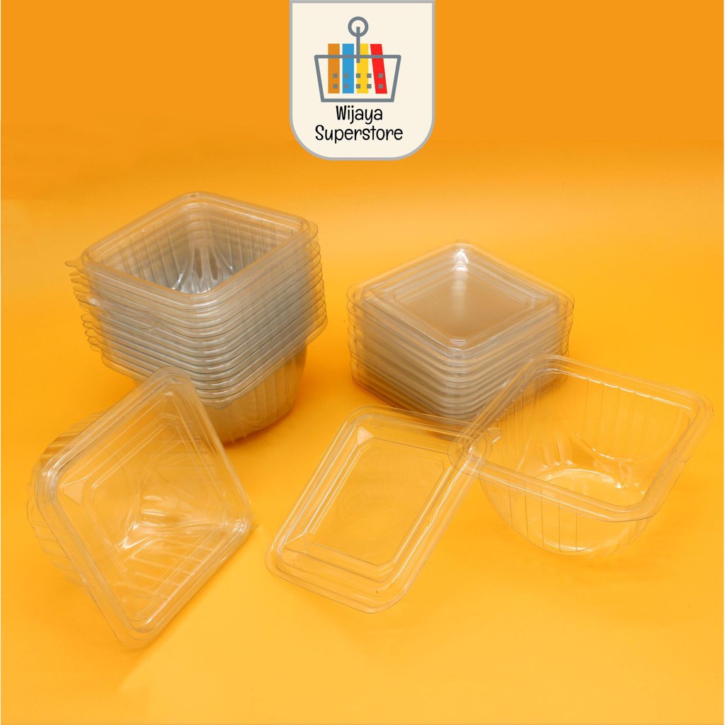 Jual Mika Salad Bening Alas + Tutup / Mangkok Wadah Buah / Mika Wadah ...