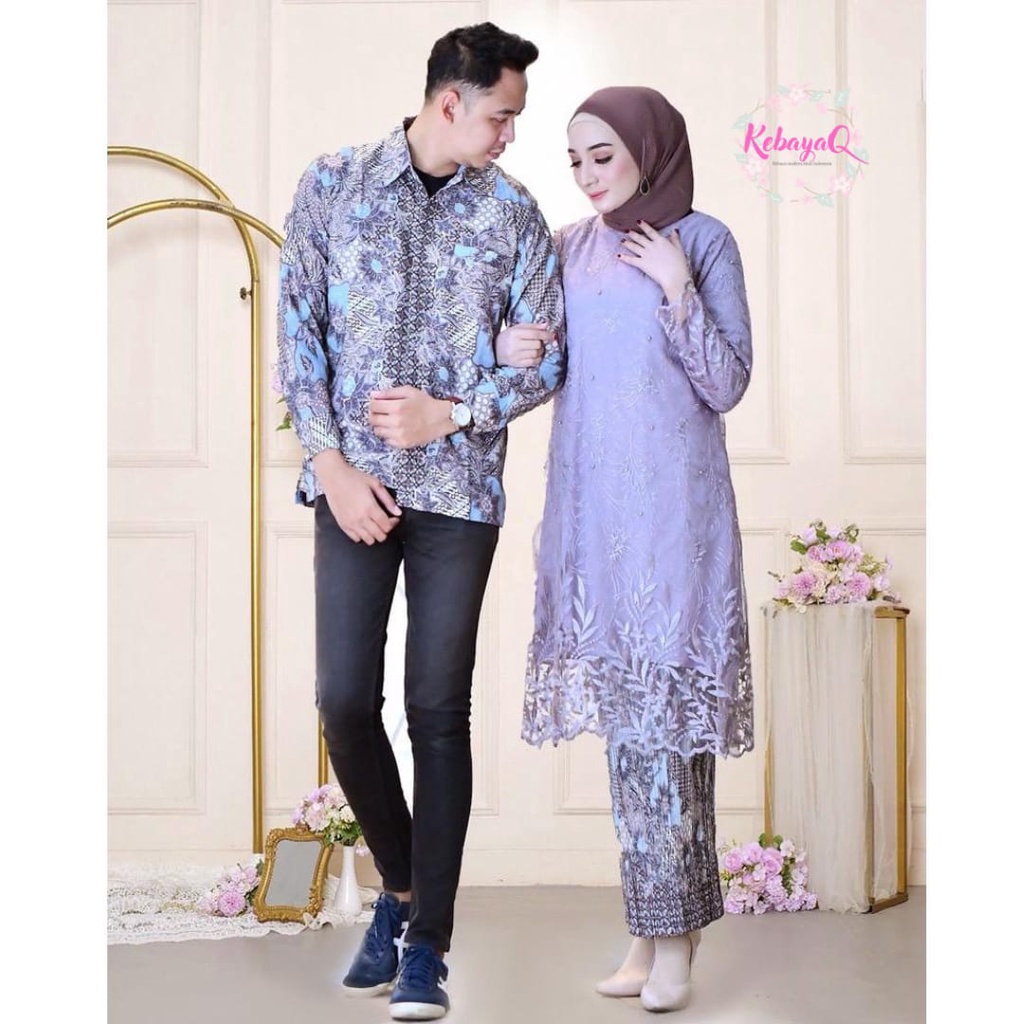 Jual KQ> KEBAYA MODERN - BAJU KEBAYA COUPLE KONDANGAN TUNIK - KEBAYA ...