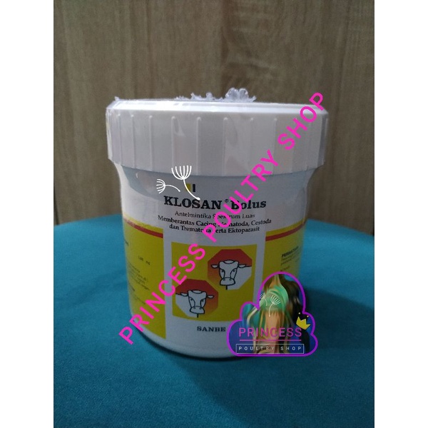 Jual KLOSAN 42 Bolus - Obat Cacing Spektrum Luas & Ektoparasit (Kutu ...