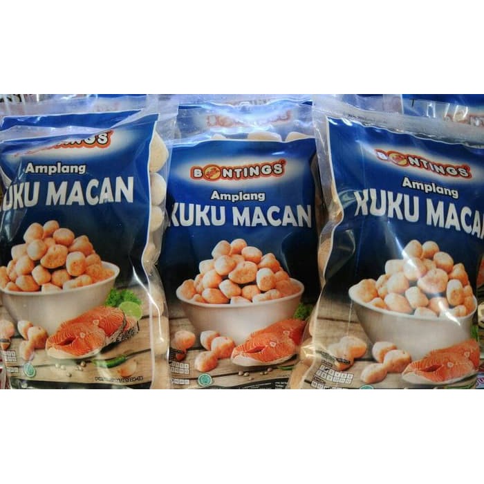 Jual makanan cemilan oleholeh BONTINGS amplang kuku macan 100gr mknn13 ...