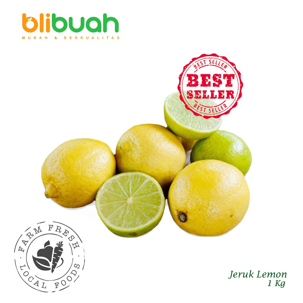 Lemon FRESH 1Kg / Buah Segar / Jeruk Lemon LOKAL | Shopee Indonesia