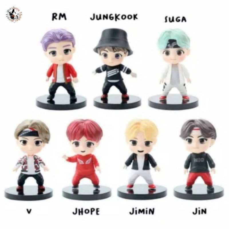 Jual Action Figure BTS Kpop BTS Figure RM Jungkook Suga V JHope Jimin ...