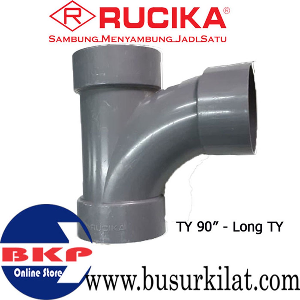 Jual Tee Way 2 1/2 Inch Pvc Rucika ( D ) / Sambungan Pipa | Shopee Indonesia