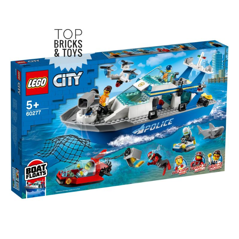 Jual LEGO City, Police Patrol Boat (60277) | Shopee Indonesia