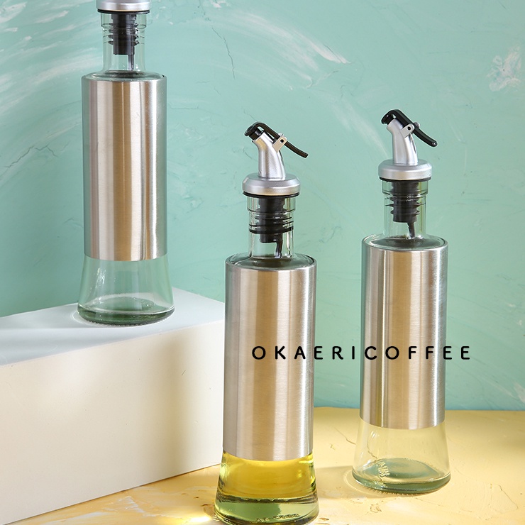 Jual Dispenser Bottle 350ml / Botol Kaca Stainless / Tempat Wadah ...