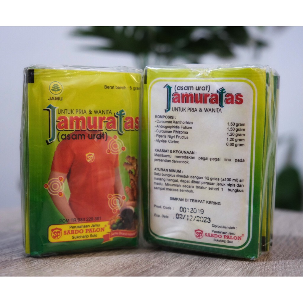 Jual Jamu Serbuk Jamuratas Asam Urat - Sabdo Palon ( 1 Pack Isi 10 ...