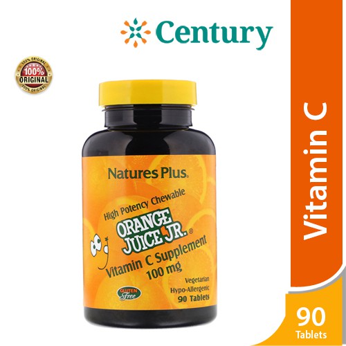 Jual Natures Plus Orange Juice JR 100mg 90 Tablet/Vitamin C/Vitamin ...