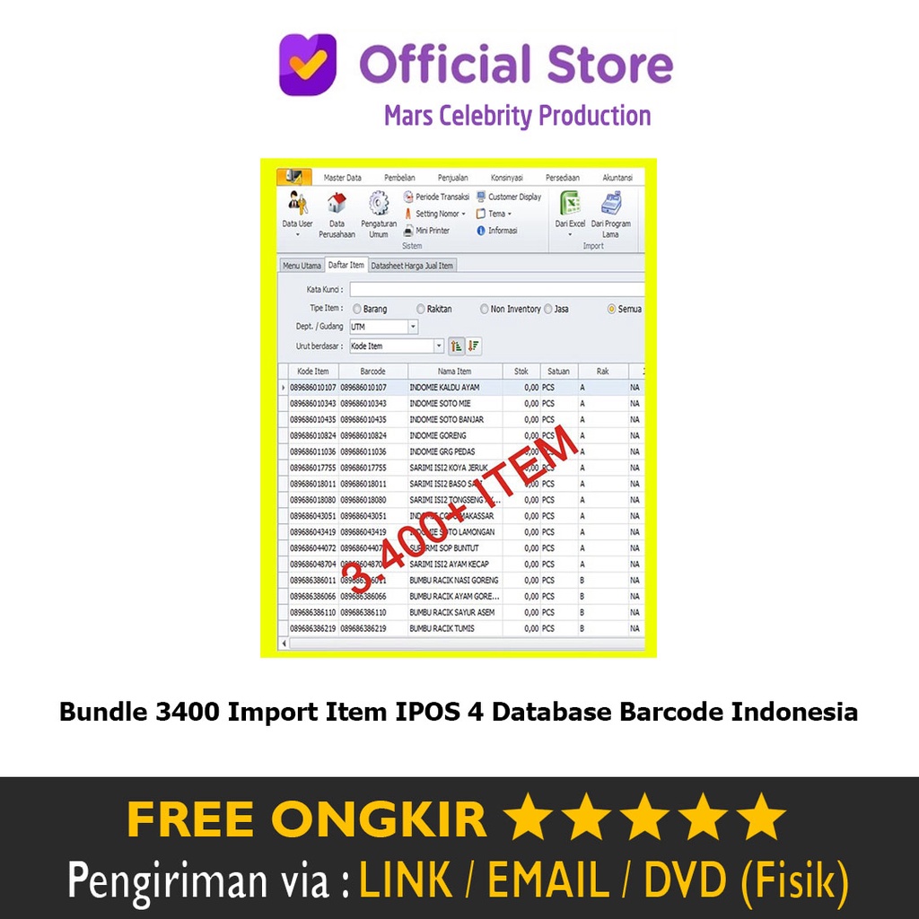 Harga database barcode produk indonesia Terbaru Okt 2024 |BigGo Indonesia