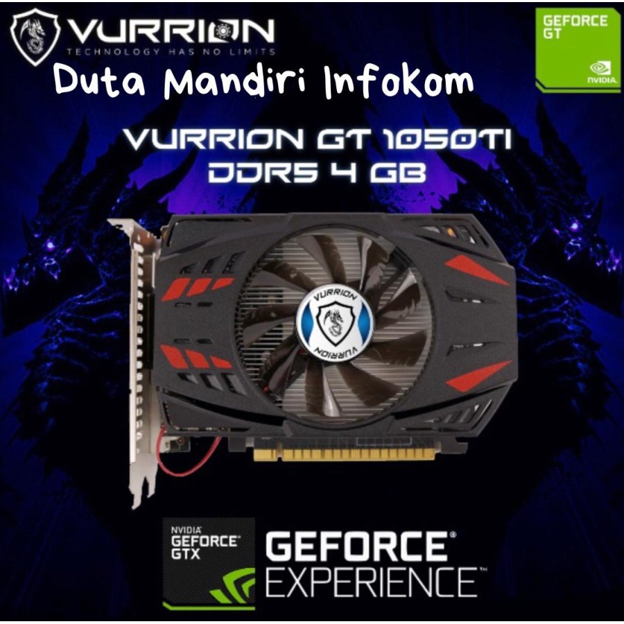 Jual Vga Vurrion GeForce GTX 1050 Ti 4GB DDR5 128Bit - Single Fan ...