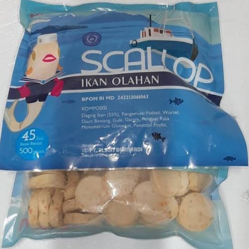 Jual Umiami Scallop Ikan & Ayam 500 gr - isi 45 pcs | Shopee Indonesia