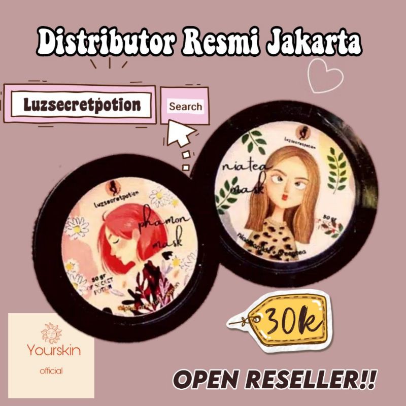 Jual [READY NO PO‼️] MASKER LUZSECRETPOTION NIATEA DAN PHAMON MASK ...