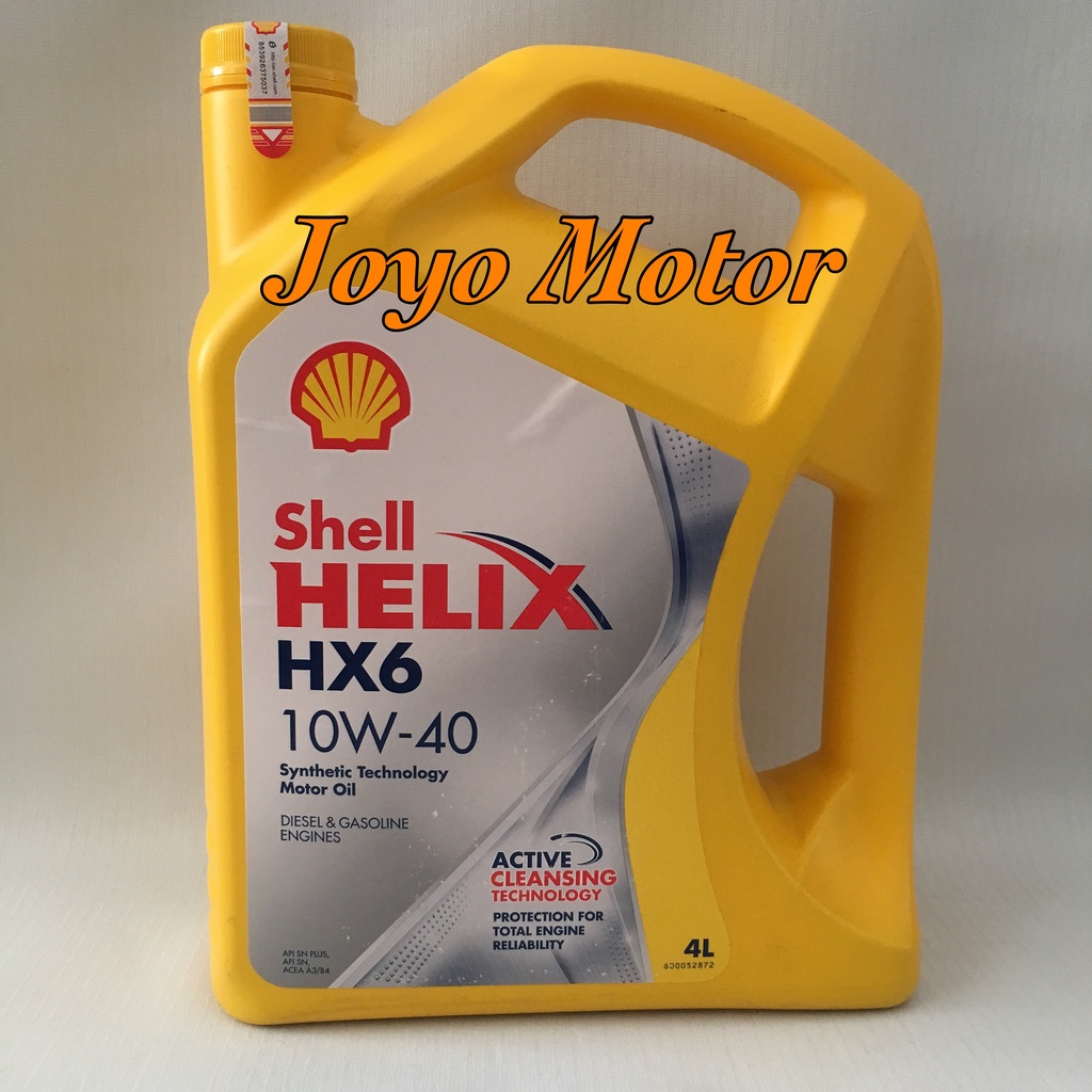 Jual OLI MESIN SHELL HELIX HX6 SAE 10W-40 KEMASAN 4 LITER | Shopee ...