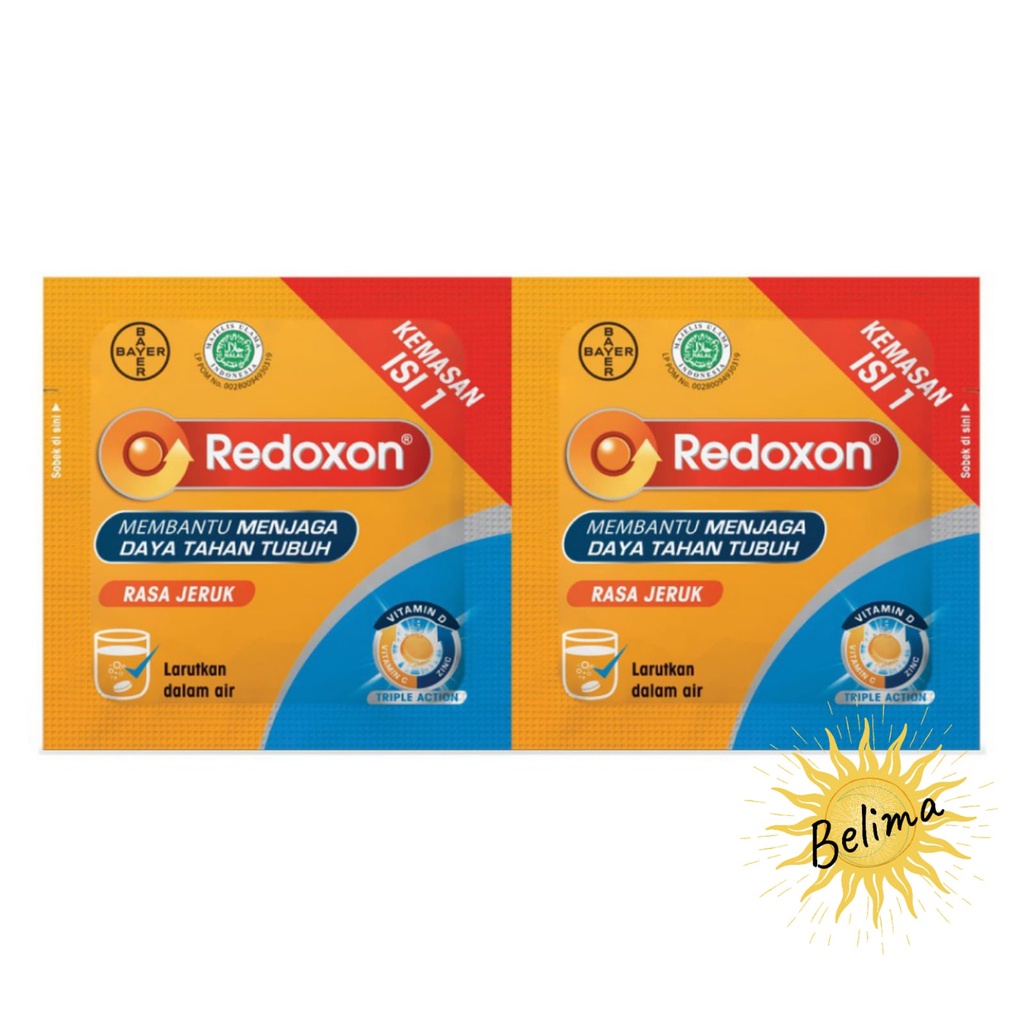 Jual Redoxon Triple Action Isi 2 Tablet, Vitamin C Dan Zinc Rasa Jeruk ...