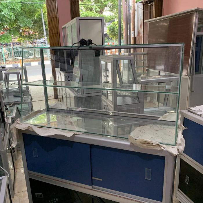 Jual Etalase Kaca Tanpa Lis / Model Kaca Tempel / Aquarium Ukuran 100Cm ...