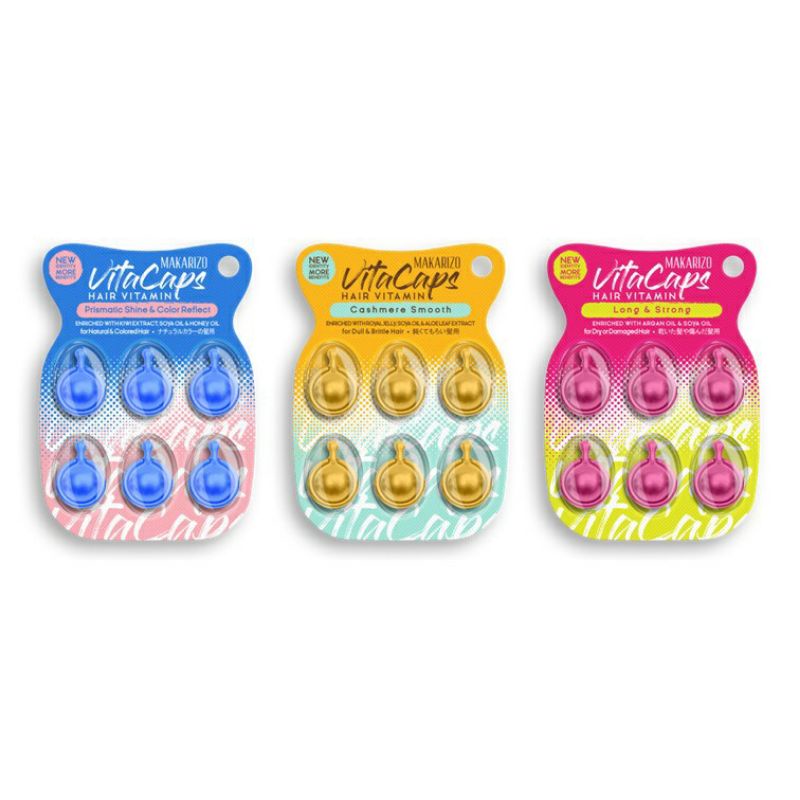 Jual MAKARIZO Vitacaps Hair Vitamin Cashmere Smooth | Prismatic Shine ...