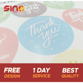 Jual CETAK STIKER STICKER THANK YOU BULAT OLSHOP CUSTOM MURAH | Shopee ...