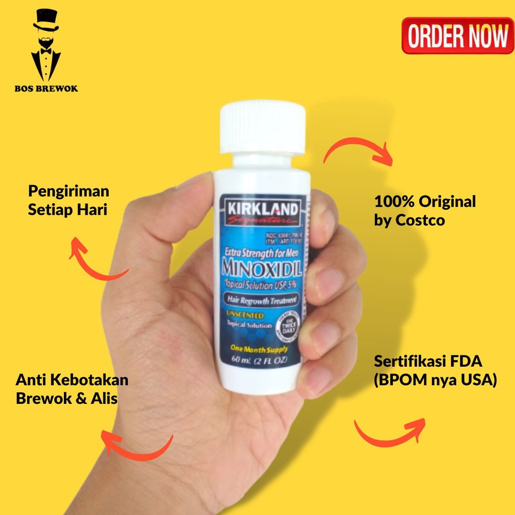 Jual Minoxidil Original Kirkland Asli Minoksidil Obat Penumbuh Rambut ...