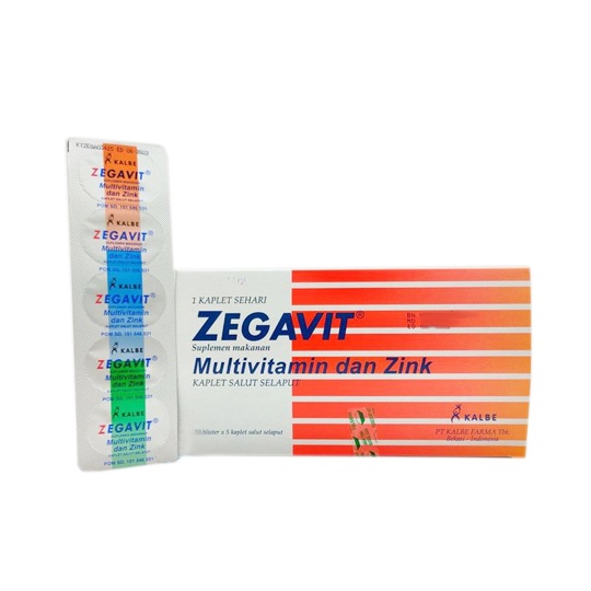 Jual Zegavit Multivitamin Zinc Tablet - Strip / Box | Shopee Indonesia