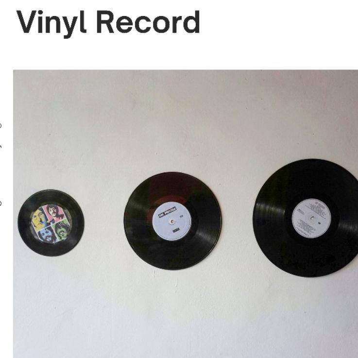 Jual Ready Stok Piringan hitam/vinyl record pajangan bisa custom ...