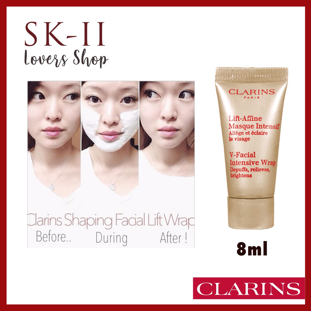 Jual CLARINS V Facial Intensive Wrap 8 Ml | Shopee Indonesia