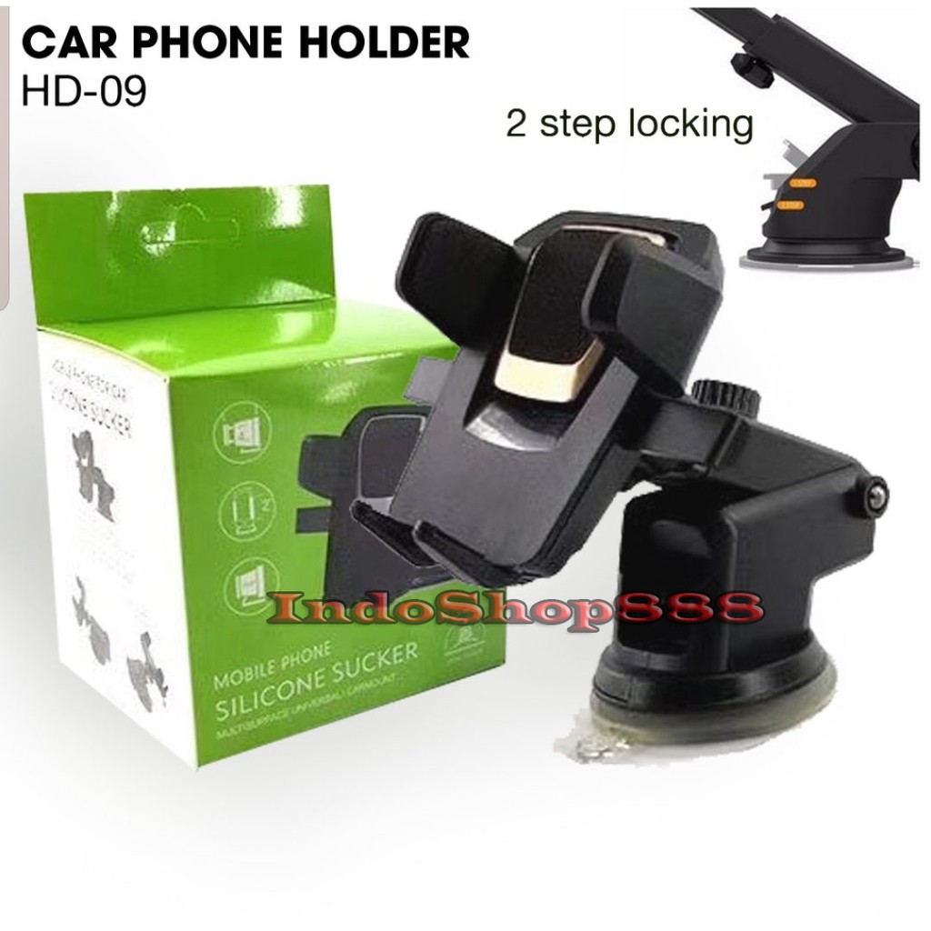 Jual Car Holder Hp Mobil HD-09 360 Degree Rotation Universal Phone Hd09 ...