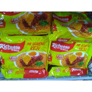 Jual Mie Richeese Nabati Mie Goreng Keju Fire Level 0 l Ramen Kuah ...