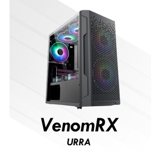 Jual CASING GAMING VENOM RX URRA CASE M-ATX + 2 FAN ARGB TEMPERED ...