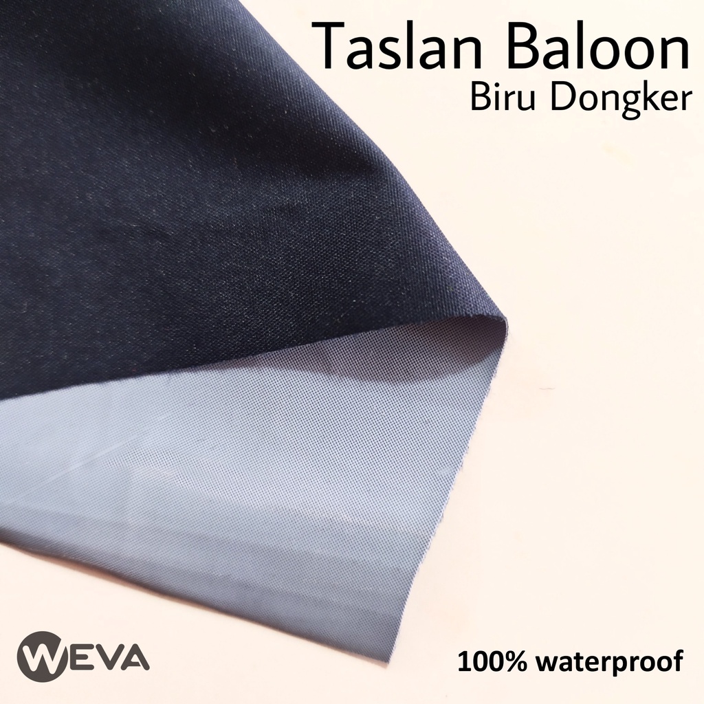 Jual Bahan Kain Jaket Parasut Taslan Baloon Biru Dongker | Shopee Indonesia