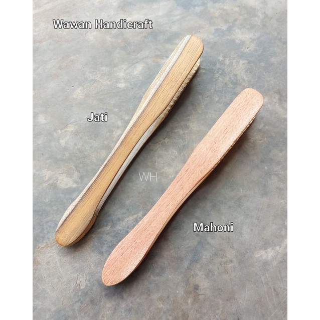 Jual japit kayu/penjapit makanan dan buah/kayu jati dan mahoni 25cm ...