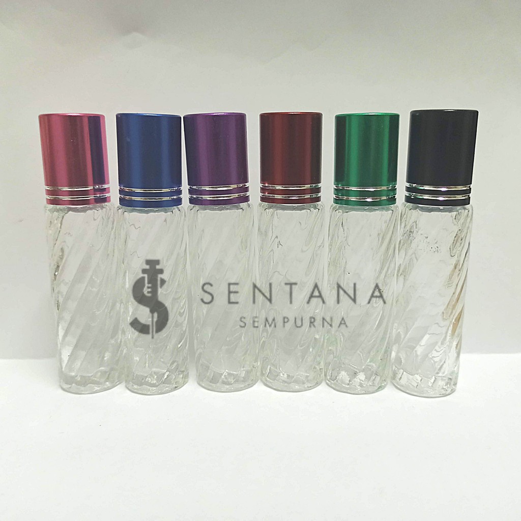 Jual Botol Kaca Aroma Terapi Roll On 10 ml Ulir / Botol Parfum / Botol ...