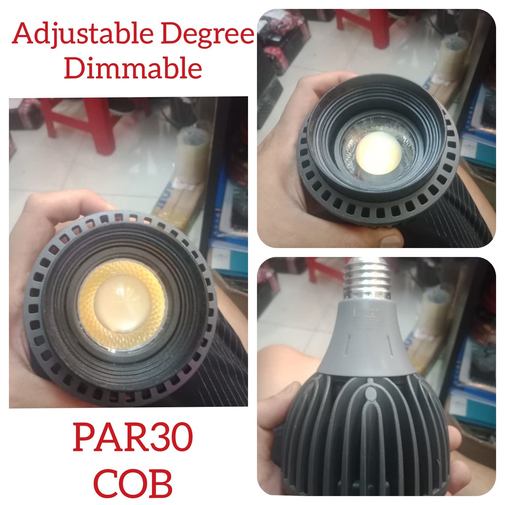 Jual Lampu Led Par30 Par 30 COB E27 30w 30 watt adjustable dimmable ...