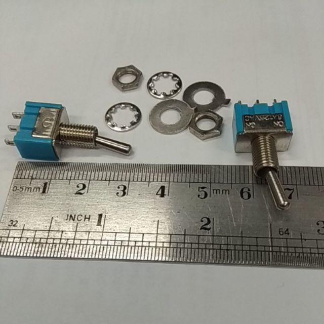Saklar Toggle 3 Pin 2 Arah ON-ON Togel Switch Tuas MTS 102 Way Metal ...