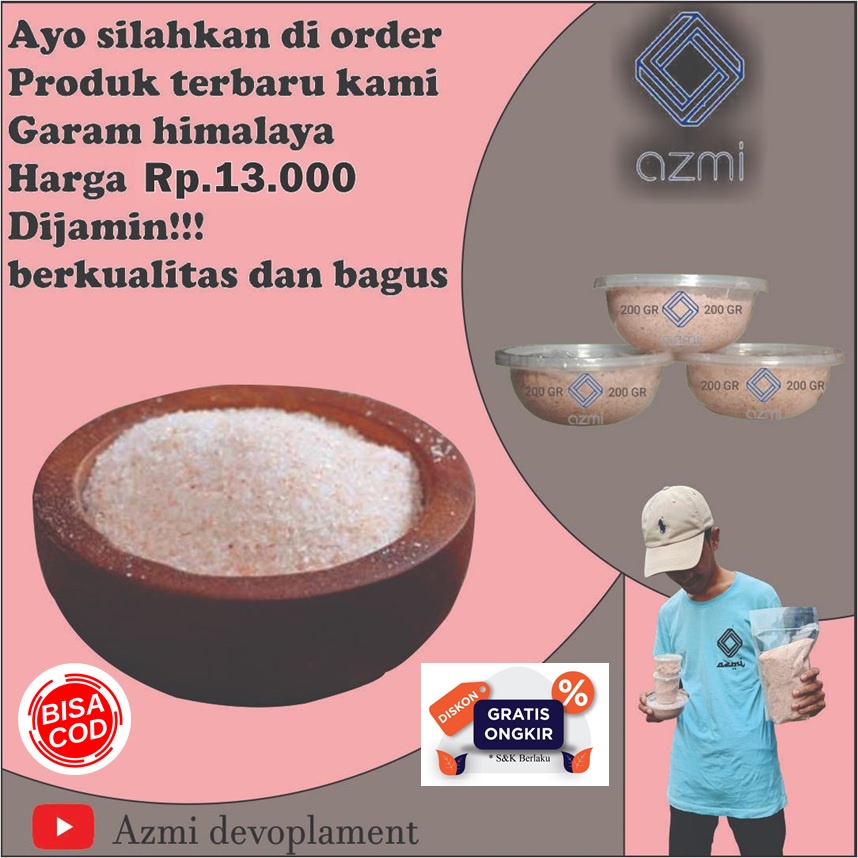 Jual Himalayan Pink Salt Garam Natural Himalaya Repack 200 Gr | Shopee ...