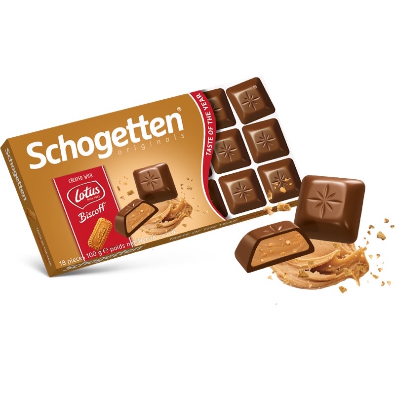 Jual Chocolate Schogetten Lotus Biscoff 100g Coklat Import Eropa isi ...