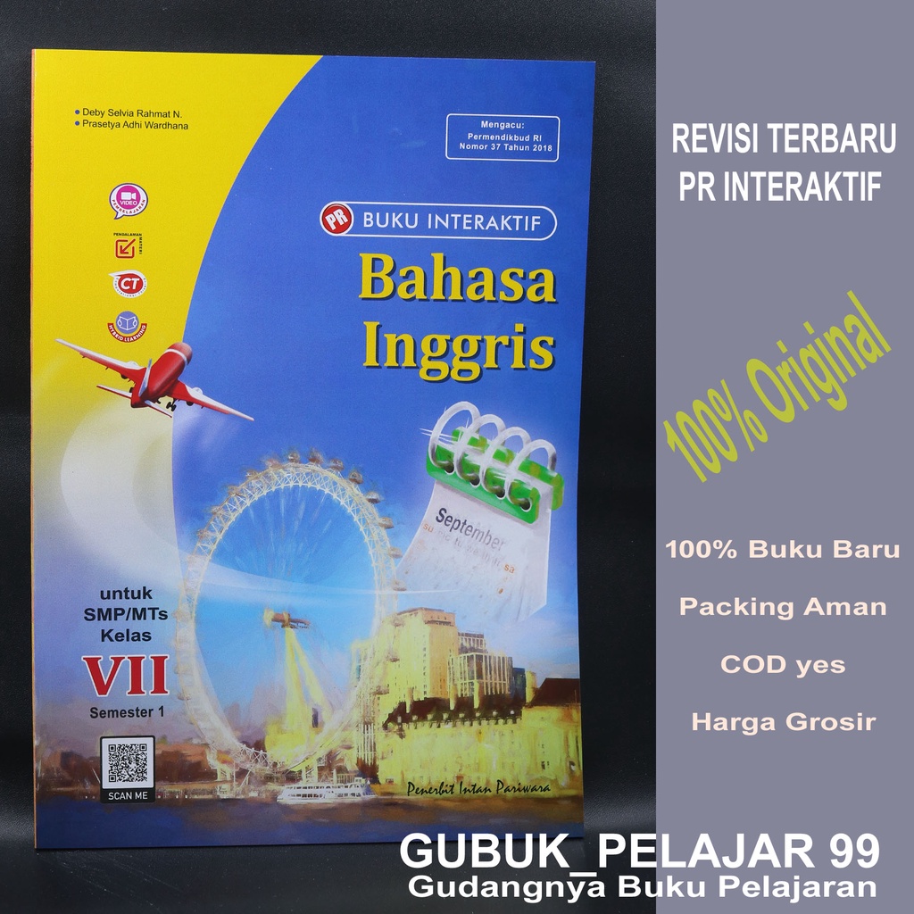Jual PR INTERAKTIF BAHASA INGGRIS Kelas 7 Semester 1 SMP/Mts Intan Pariwara Edisi HVS 2021-2022 ...