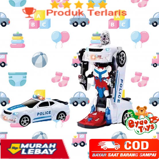 Jual ROBOT TRANSFORM POLISI MOBIL BERUBAH JADI ROBOT - ROBOT POLICE CAR ...