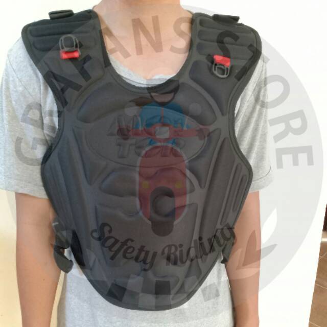 Jual Rompi Motor atau Alas Dada Model Depan - Hitam | Shopee Indonesia