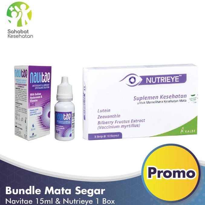 Jual Bundle Nutrieye Antioksidan Mata & Navitae Tetes Mata Vitamin A ...
