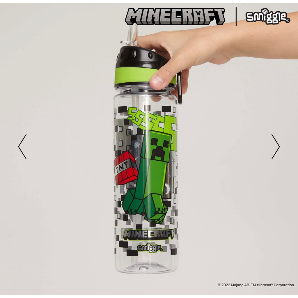 Jual SMIGGLE X MINECRAFT DRINK BOTTLE - BOTOL MINUM SMIGGLE | Shopee ...