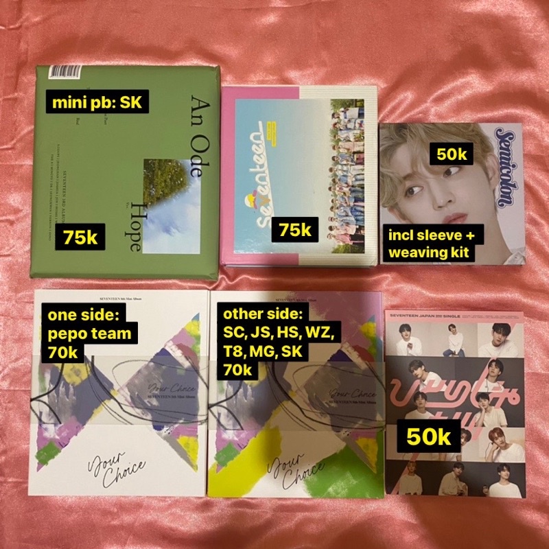 Jual ALBUM ONLY SVT SEVENTEEN SVT AN ODE SEMICOLON YOUR CHOICE ...