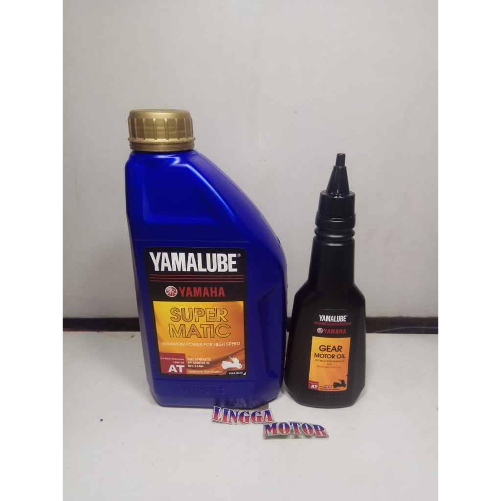 Jual Set Satuan Oli Yamalube Super Matic 1 Ltr dan Oli Gear OLI GEAR ...
