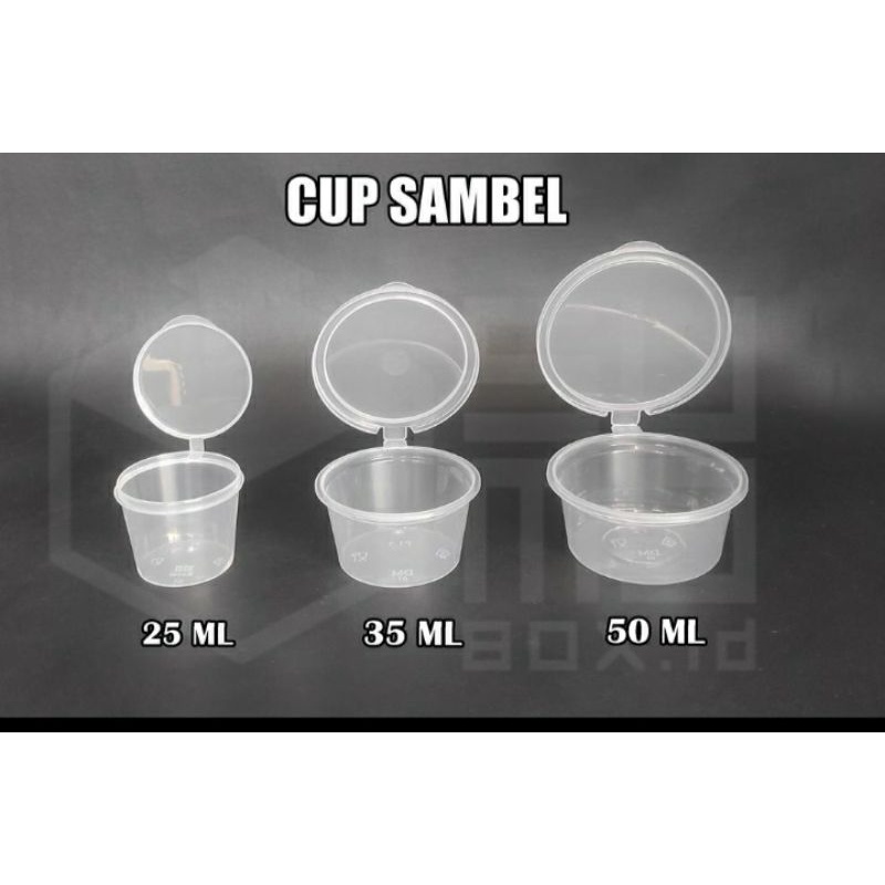 Jual SAUCE CUP / TEMPAT SAOS SAMBAL BERBAGAI UKURAN ( 1 pack isi 50 ...