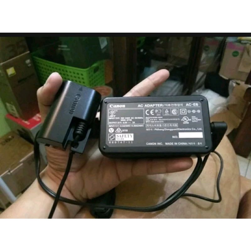 Jual Ac Adapter ( AC E6 ) Canon 60D 70D 80D ( LP E6 ) | Shopee Indonesia