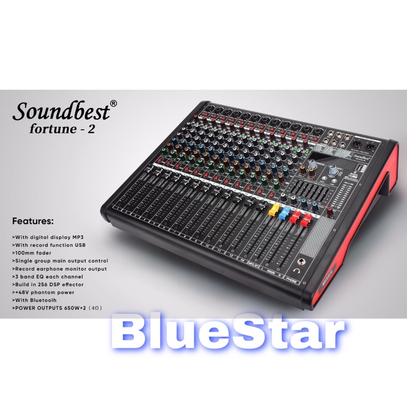 Jual Power Mixer Soundbest Fortune 2 Original 12 Channel Bluetooth - USB | Shopee Indonesia