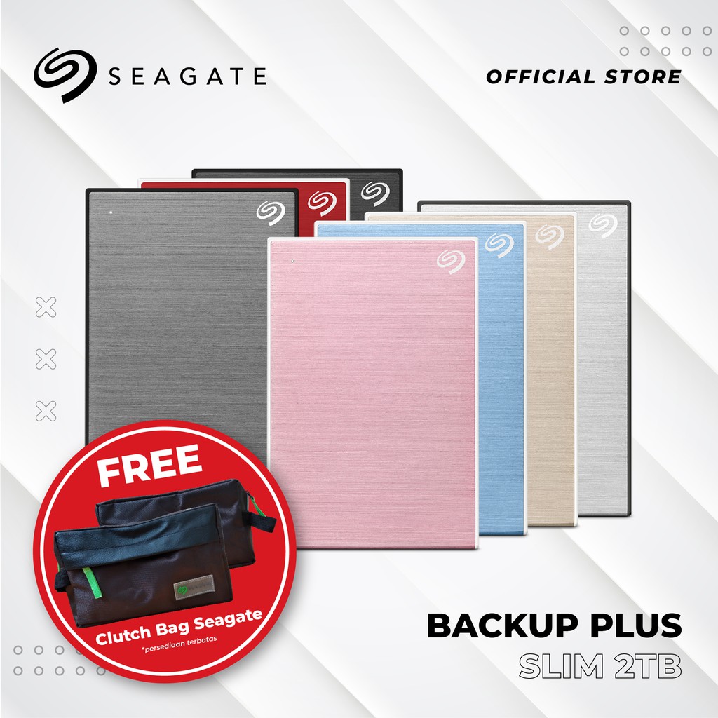 Jual Hardisk Eksternal Seagate Backup Plus / BUP Slim 2TB - Garansi ...