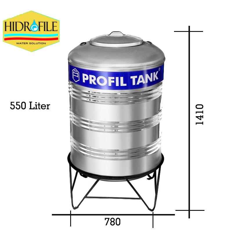 Jual TANDON AIR PROFIL TANK KAKI PROFON 550 LITER | Shopee Indonesia