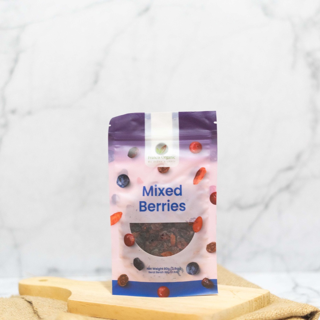 Jual Dried Mixed Berries Kering Francis Organic Terbaik untuk Diet ...