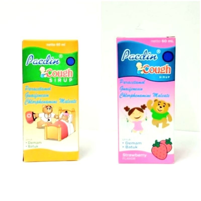 Jual pacdin cough syrup syr sirup 60ml 60 ml coklat original strawberry ...
