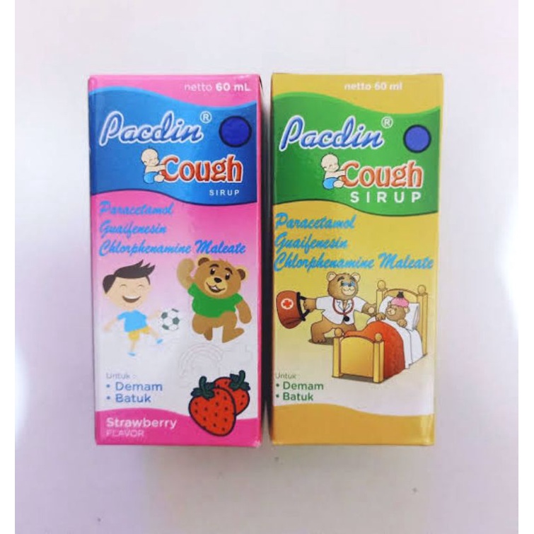 Jual Pacdin Cough Rasa Jeruk/Strawberry Syrup 60 Ml | Shopee Indonesia
